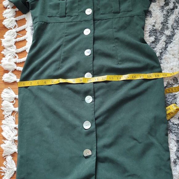 American Vintage | Dresses | Vintage Green Button Down Dress | Poshmark